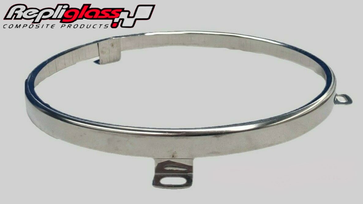 MAZDA R100 RX2 RX3 RX4 HEADLIGHT TRIM SURROUND RINGS METAL x 4 new ...