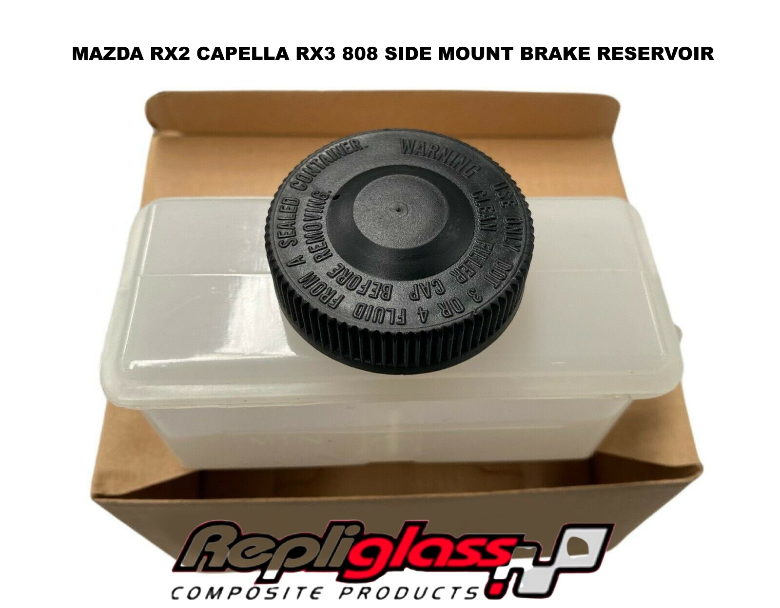 MAZDA SAVANNA RX2 CAPELLA RX3 808 BRAKE FLUID RESERVOIR BOTTLE SIDE ...