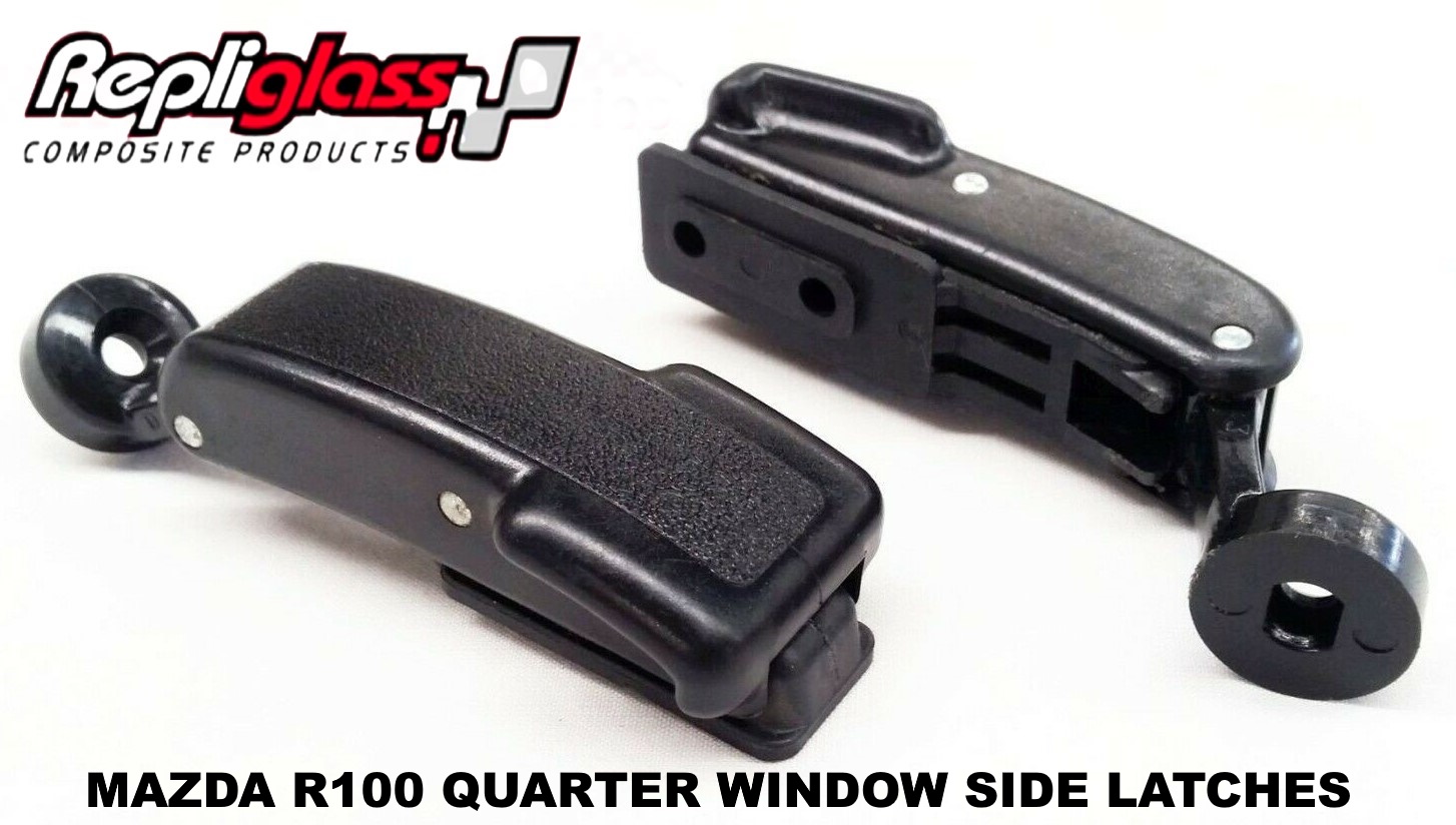 MAZDA R100 1200 1300 Rear Side QUARTER WINDOW HINGES and LATCH Kit new ...