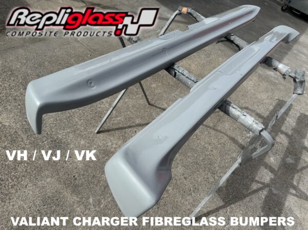 VALIANT CHARGER VH VJ VK FRONT + REAR BUMPER BARS FIBREGLASS pair ...