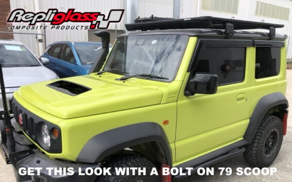 SUZUKI JIMNY 79 V8 STYLE BONNET SCOOP BOLT ON GJ 2018 to CURRENT ...