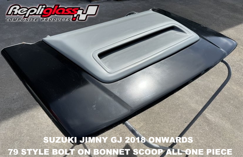 SUZUKI JIMNY 79 V8 STYLE BONNET SCOOP BOLT ON GJ 2018 to CURRENT ...