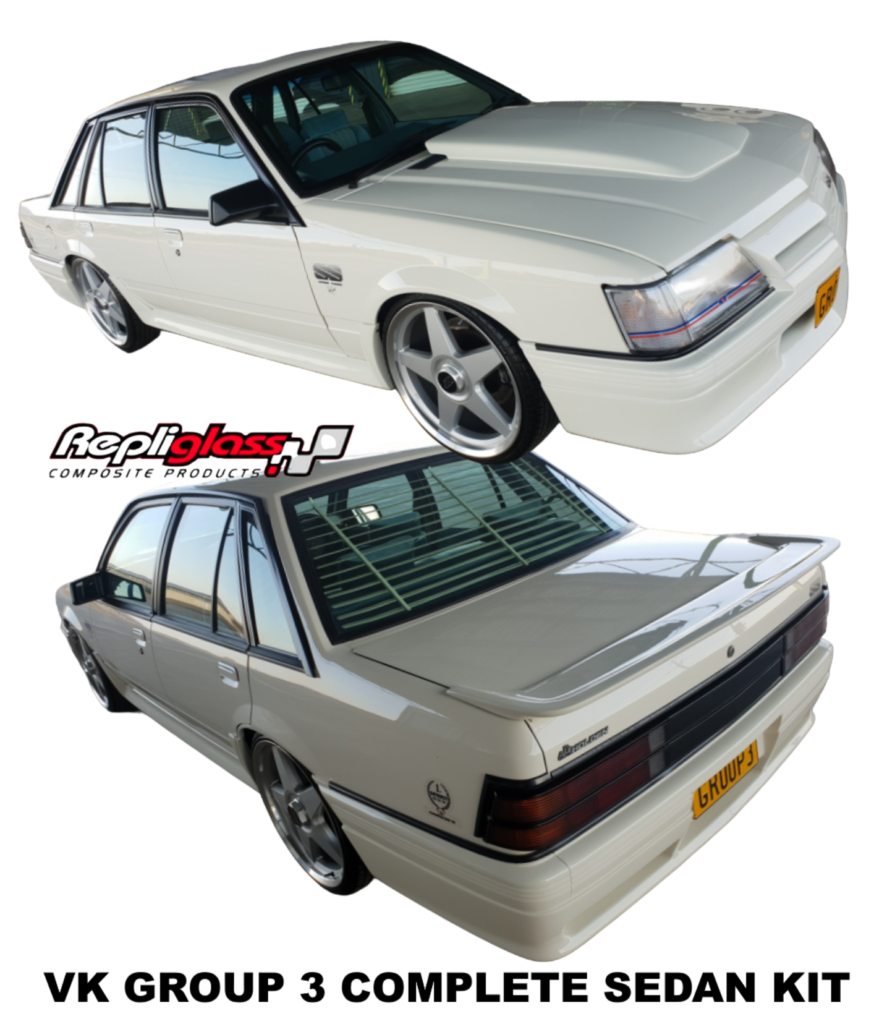 HOLDEN COMMODORE VK SEDAN GRP3 GROUP 3 COMPLETE BODYKIT SPOILERS 9 ...