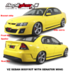 HOLDEN COMMODORE VZ SEDAN CLUBBY BODYKIT WITH SENATOR WING 7 PIECE KIT ...