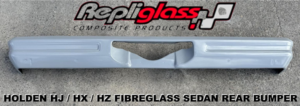 HOLDEN HJ / HX / HZ SEDAN FIBREGLASS REAR BUMPER BAR KINGSWOOD BELMONT ...
