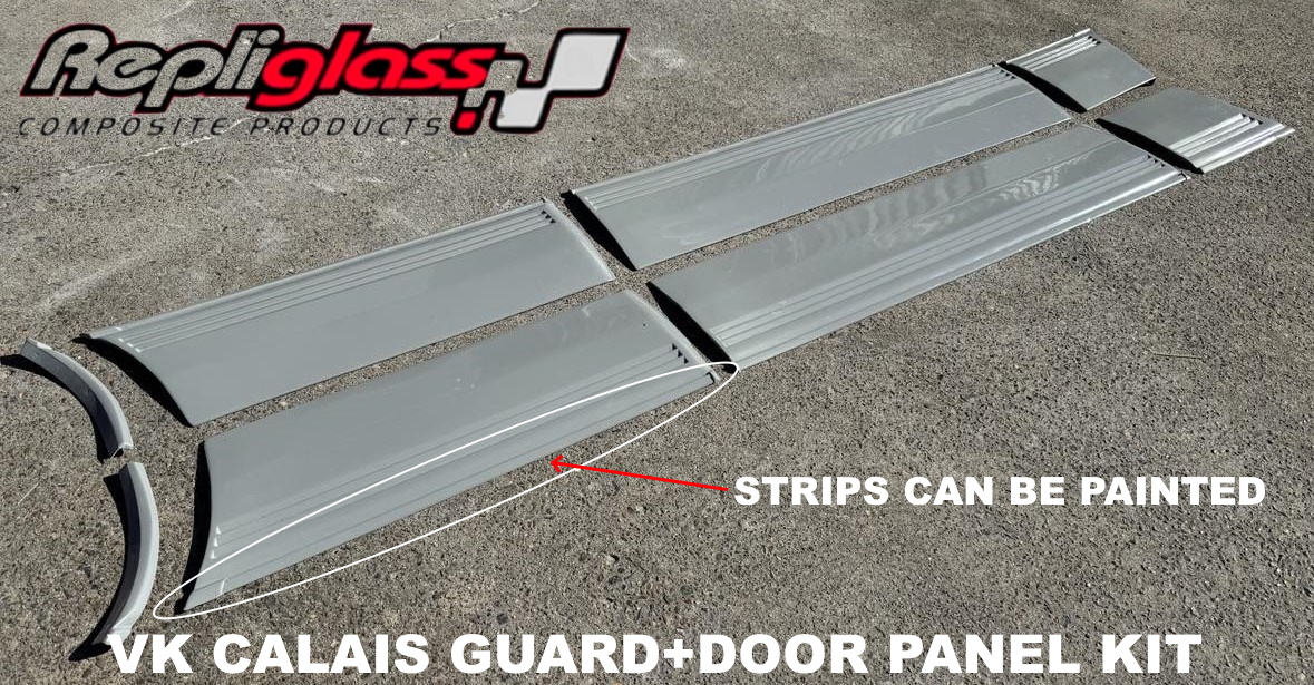 HOLDEN COMMODORE VK CALAIS DOOR GUARD AND DOG LEG MOULDS PANELS FULL 8 ...