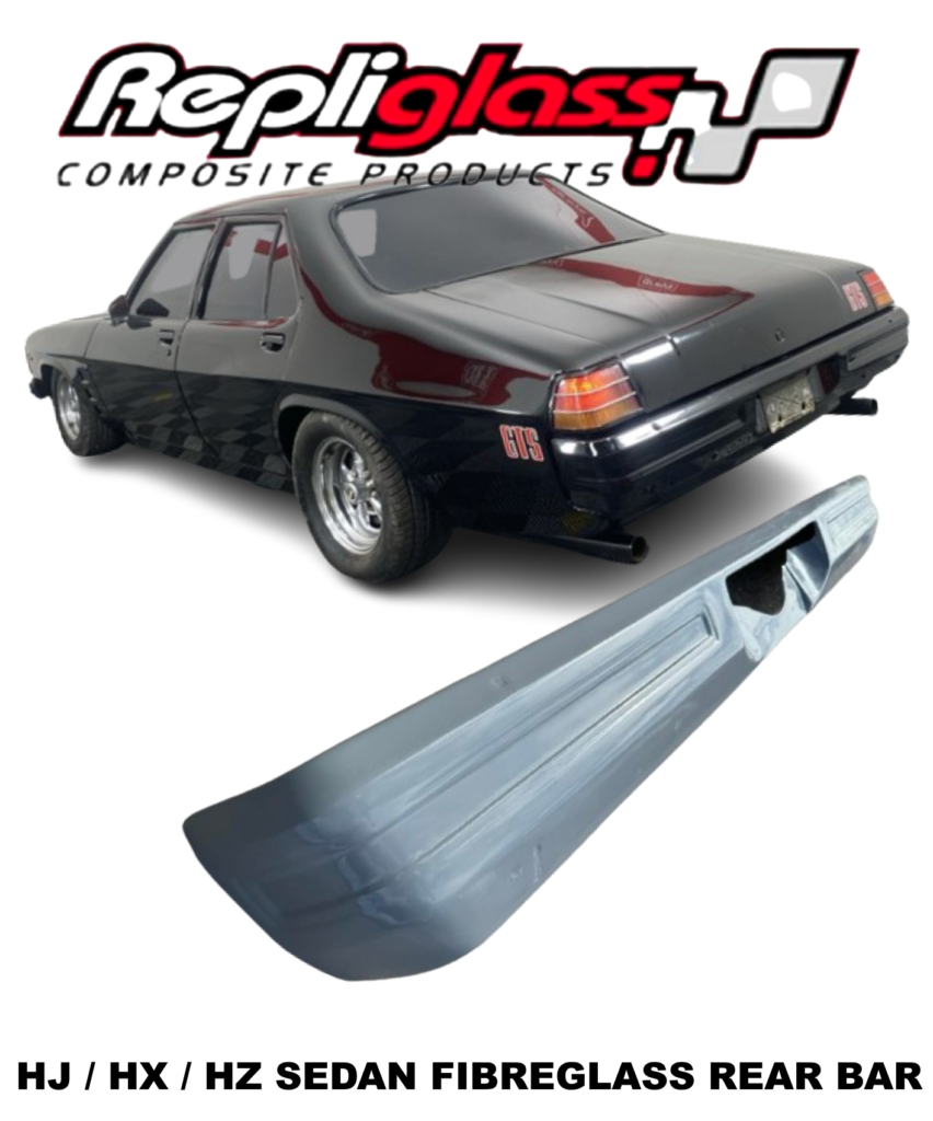 HOLDEN HJ / HX / HZ SEDAN FIBREGLASS REAR BUMPER BAR KINGSWOOD BELMONT ...
