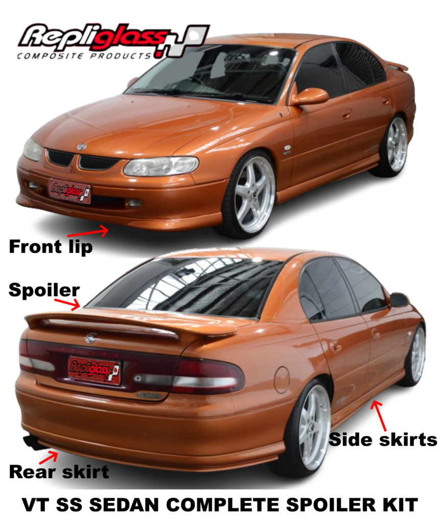 HOLDEN COMMODORE SEDAN SS REAR BOOT SPOILER WING THREE PIECE BOBTAIL