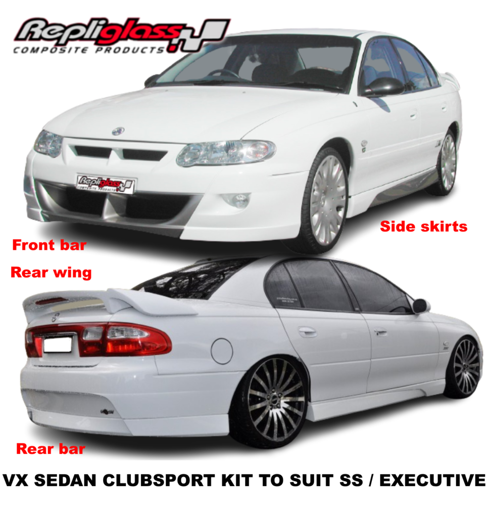 HOLDEN COMMODORE VX CLUB SPORT STYLE SEDAN BODYKIT TO SS / S PAC and ...