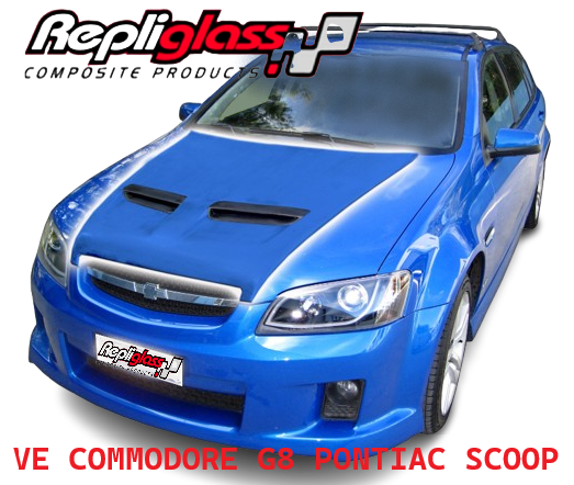 Holden Commodore Ve G8 Pontiac Style Bonnet Scoop Only Repliglass Pty Ltd