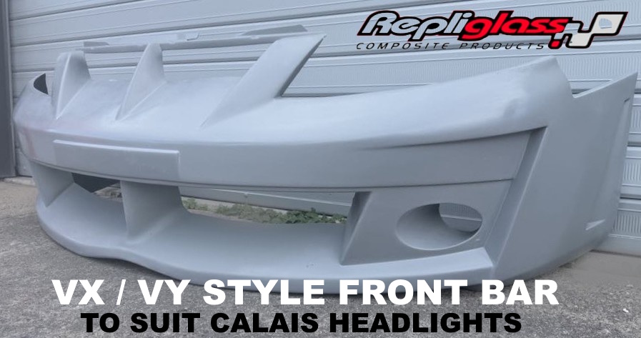 HOLDEN COMMODORE VX FRONT BAR IN VY CLUB SPORT STYLE FRONT BUMPER BAR ...