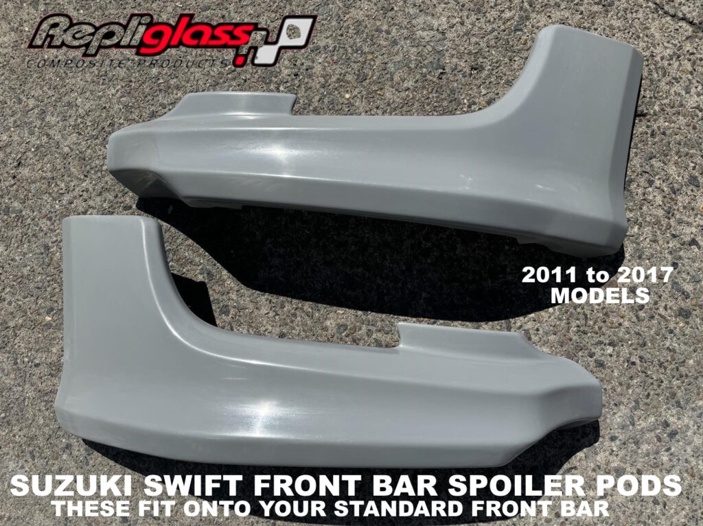 SUZUKI SWIFT FRONT SPOILER BUMPER CORNER PODS 2011 - 2017 – Repliglass ...