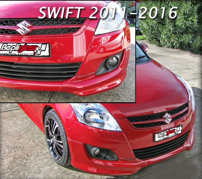 SUZUKI SWIFT FRONT SPOILER BUMPER CORNER PODS 2011 - 2017 – Repliglass ...