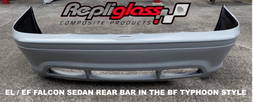 FORD FALCON EF EL XR6 XR8 SEDAN REAR BUMPER BAR BF TYPHOON STYLE ...