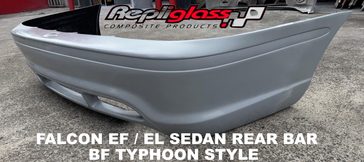 FORD FALCON EF EL XR6 XR8 SEDAN REAR BUMPER BAR BF TYPHOON STYLE ...