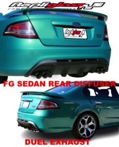 FORD FALCON FG SEDAN REAR BUMPER BAR DIFFUSER DUEL EXHAUST – Repliglass ...