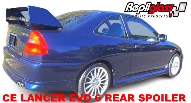 MITSUBISHI LANCER CE REAR SPOILER EVO6 STYLE EVO 6 – Repliglass Pty Ltd