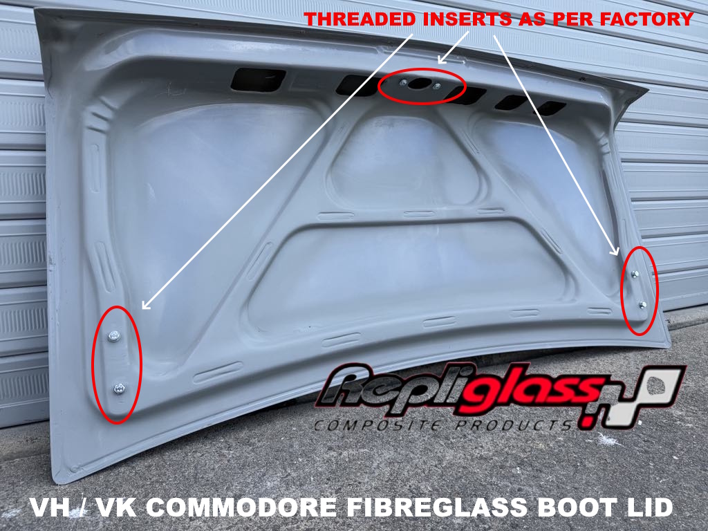 HOLDEN COMMODORE VB VC VH VK SEDAN FULL FIBREGLASS HINGED BOOT LID ...
