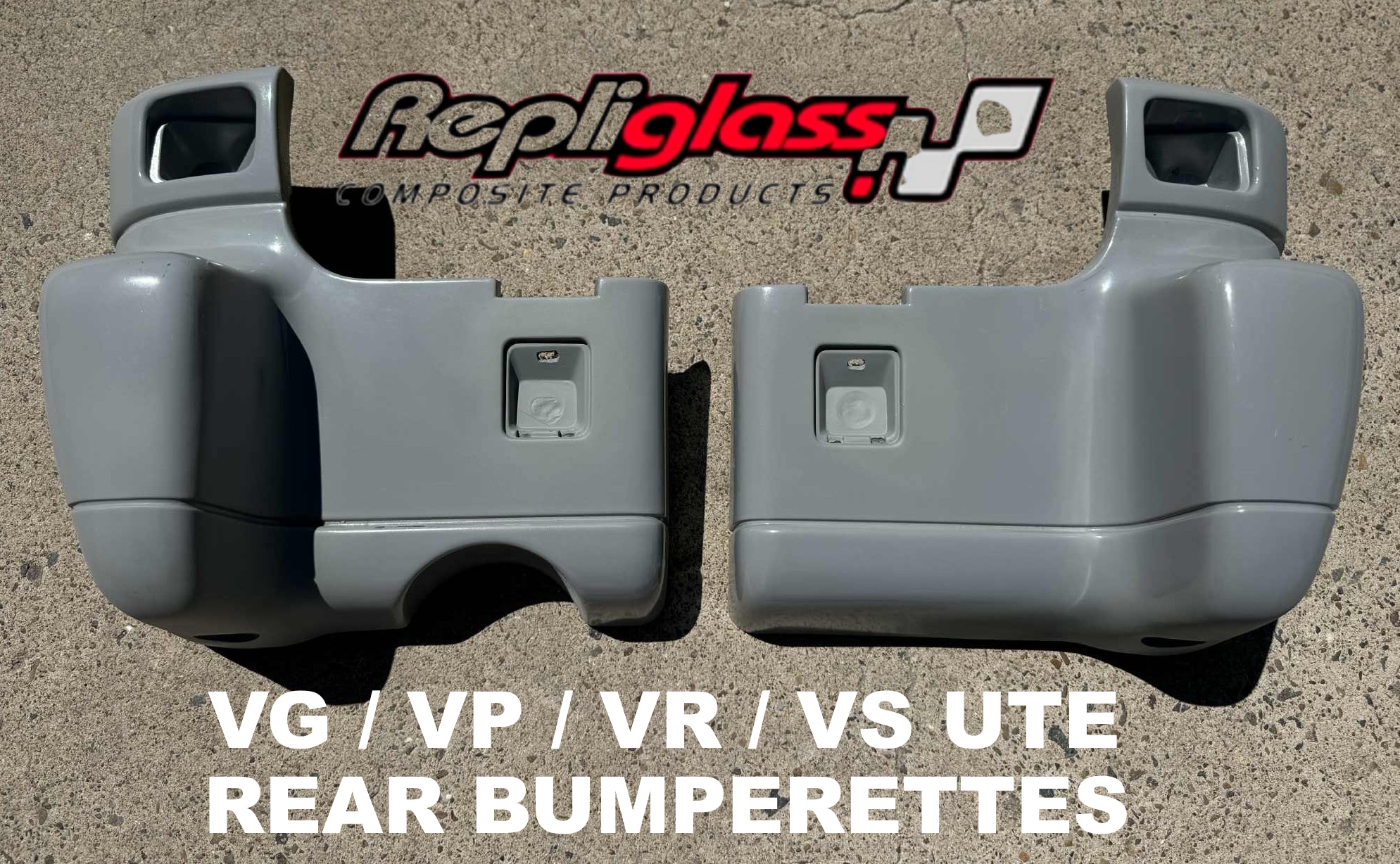 HOLDEN COMMODORE VG / VP / VR / VS UTE REAR BUMPER BAR BUMPERETTES PAIR ...